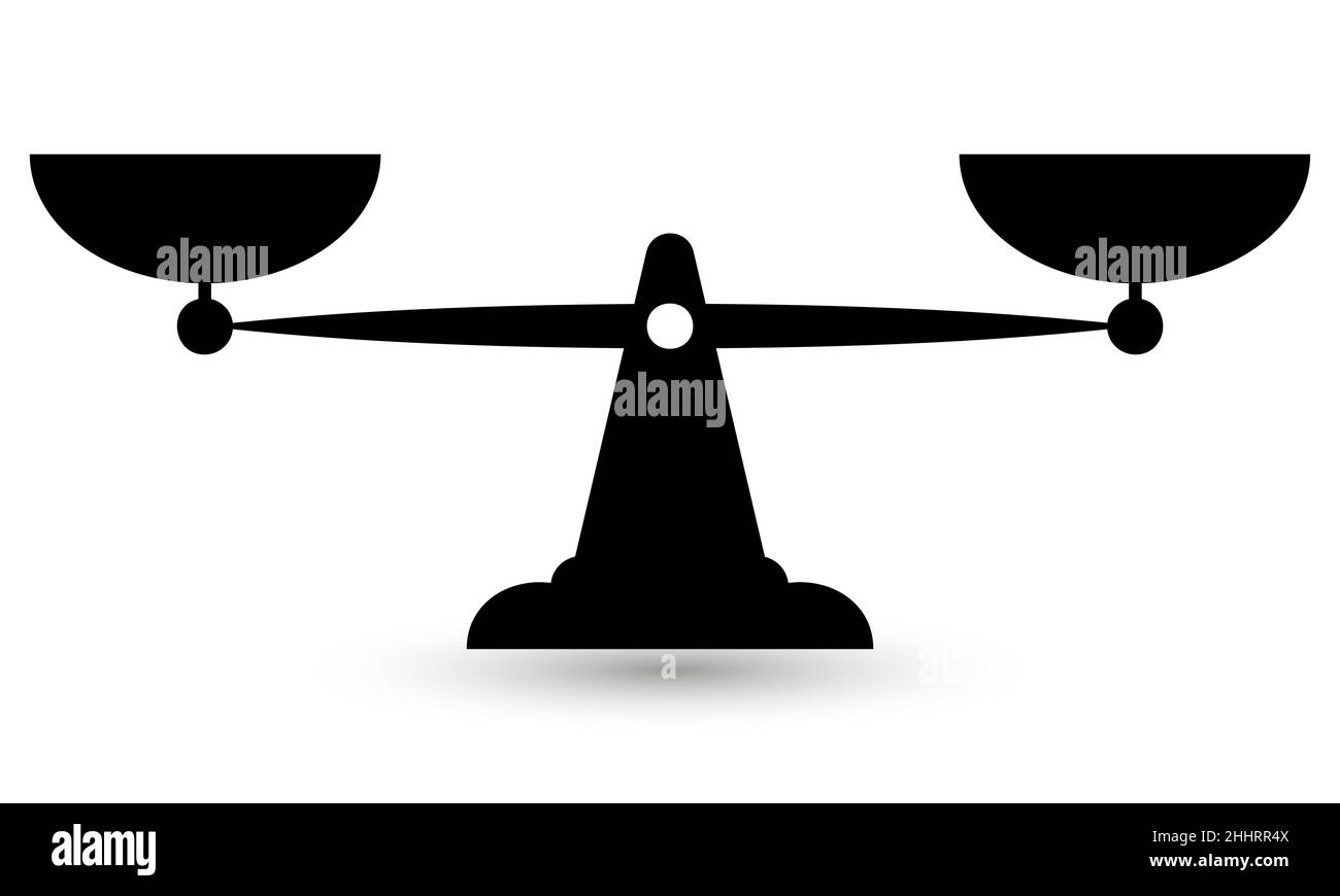 Scale icon vector. Scale vector sign isolated on white background Stock ...