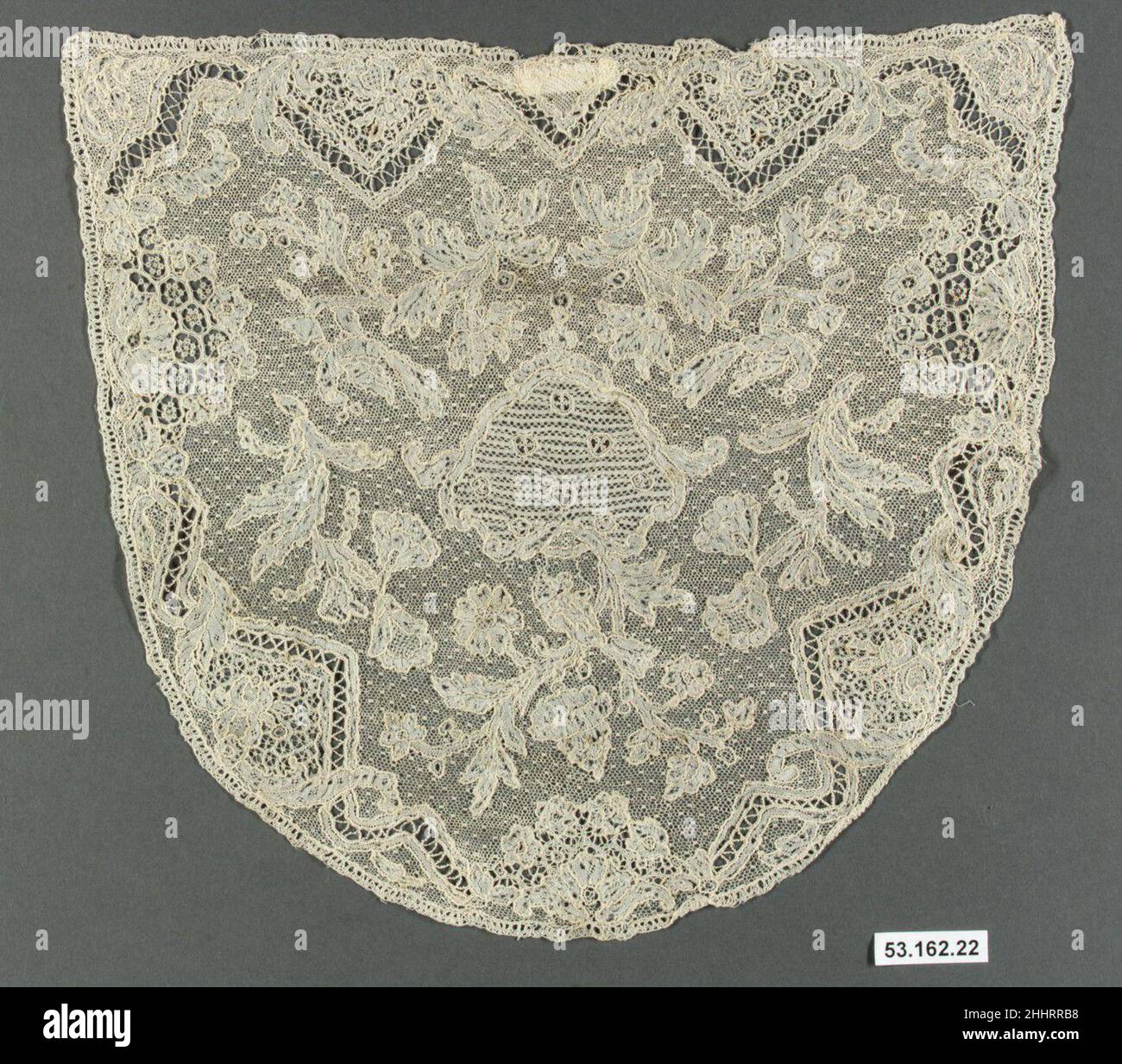 Cap crown 18th century French. Cap crown. French. 18th century. Needle ...