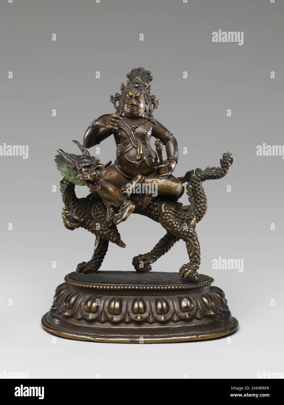 White Jambhala on a Dragon 18th–19th century Mongolia Although part of ...