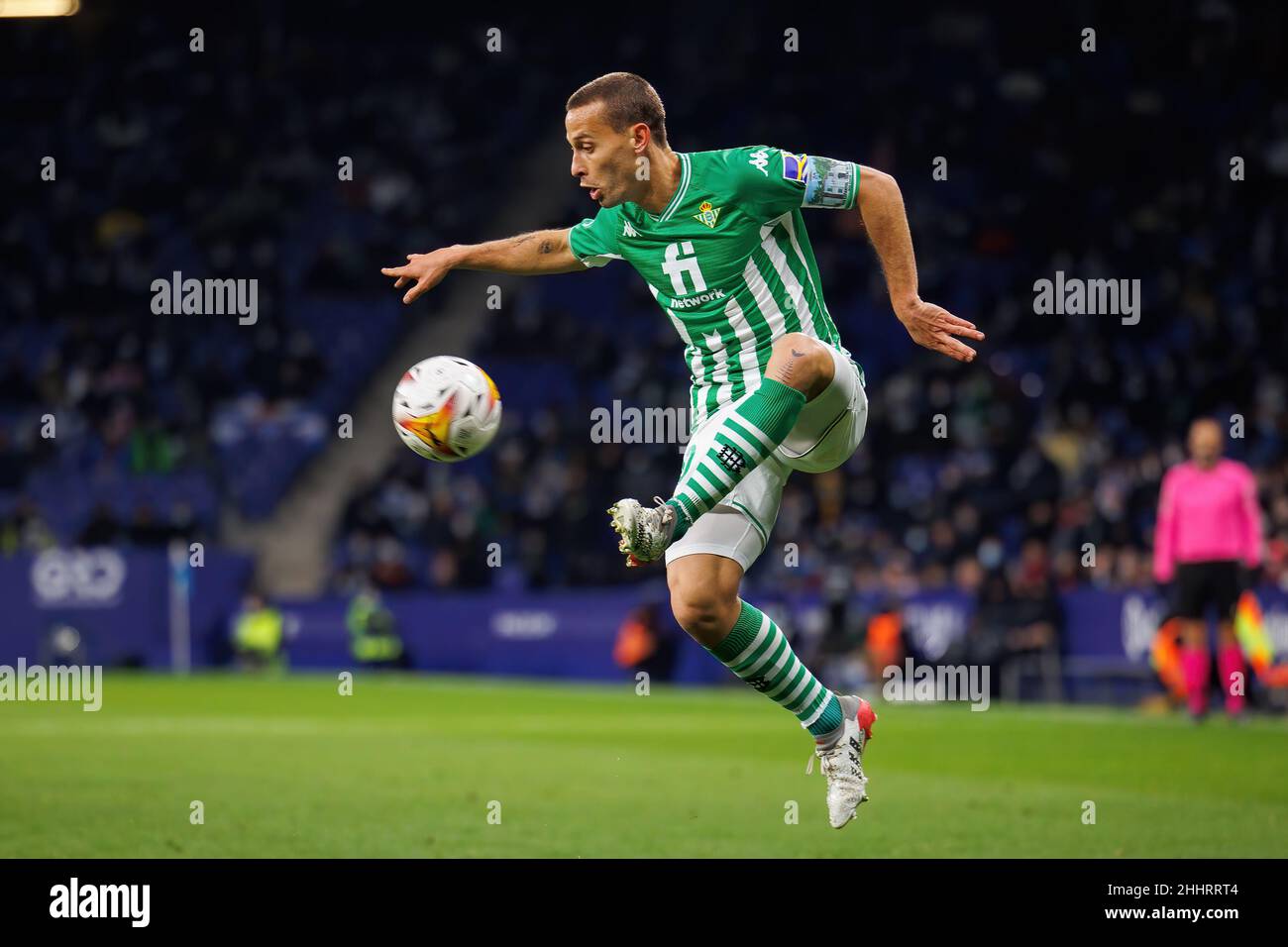 BARCELONA - JAN 21: Sergio Canales in action during the La Liga match ...
