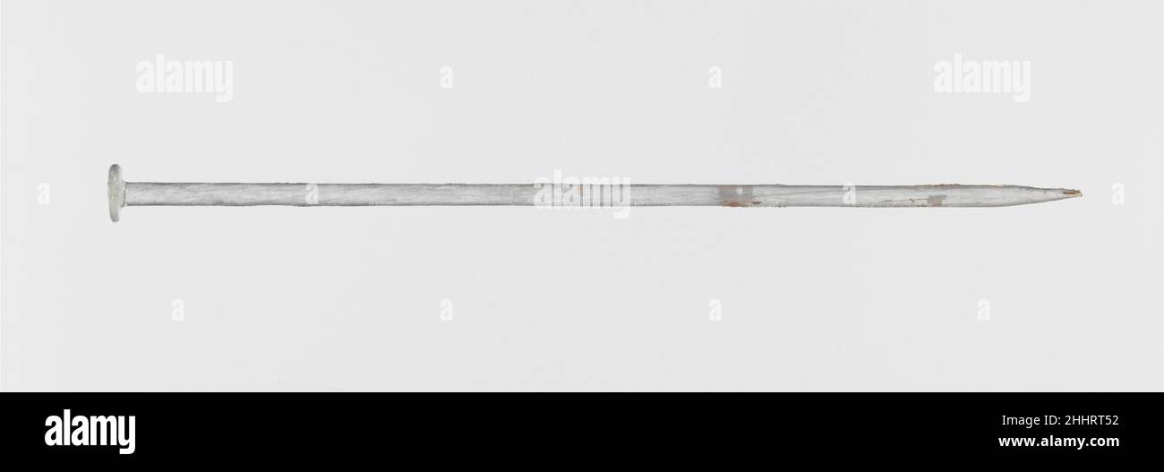 Glass pin 1st century A.D. Roman Colorless.Circular cross section ...