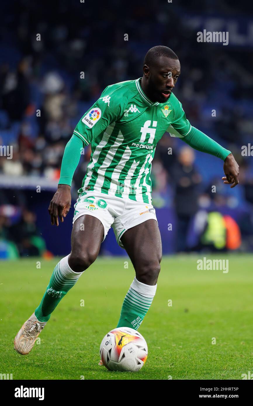 BARCELONA - JAN 21: Youssouf Sabaly in action during the La Liga match ...