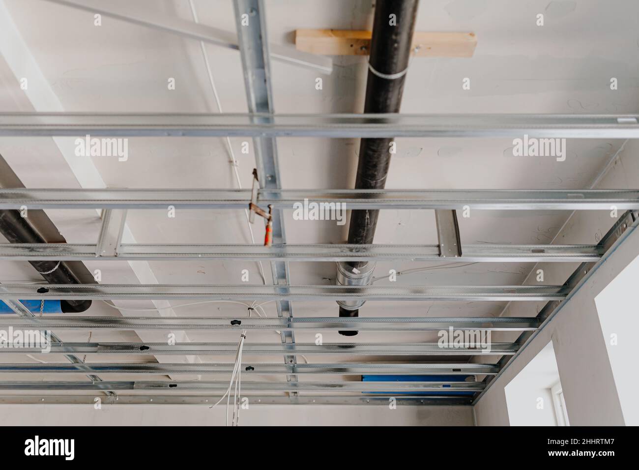 renovation of the suspended ceiling Stock Photo - Alamy