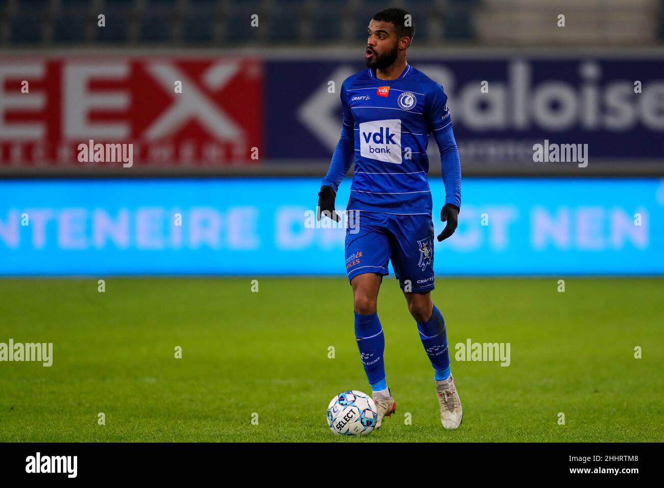 GENT, BELGIUM - JANUARY 25: Christopher Operi of KAA Gent during the ...