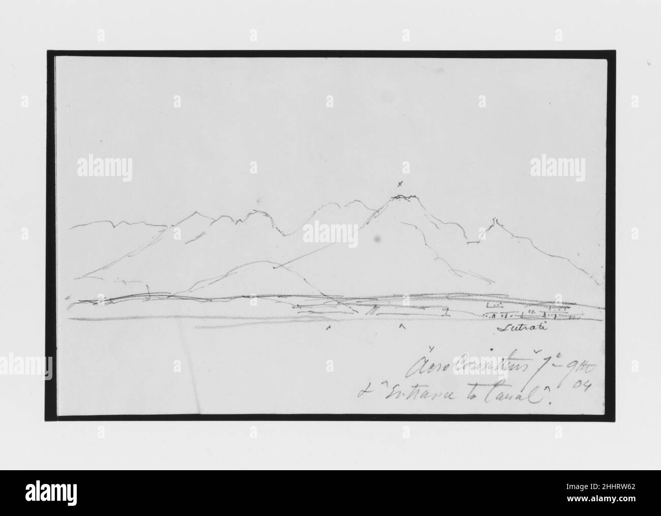 Entrance to Canal (from Sketchbook) 1904 Mary Newbold Sargent. Entrance to Canal (from ...