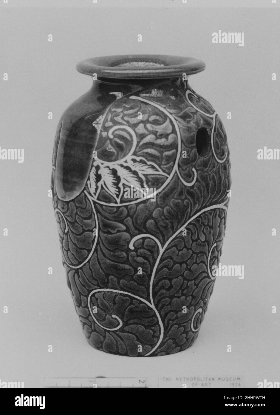 Vase for a Pillar 1820 Rakutozan Japanese. Vase for a Pillar. Rakutozan ...