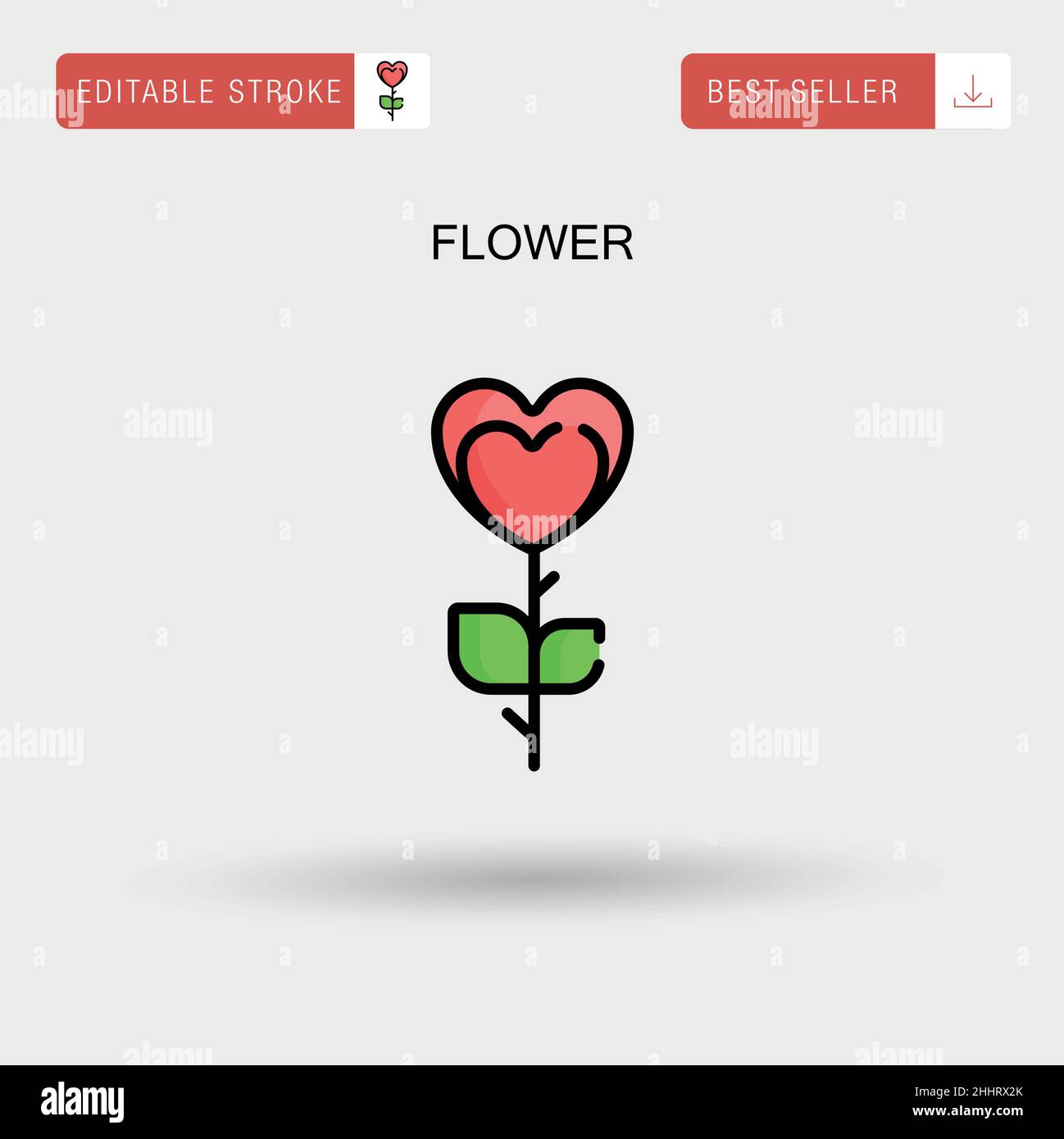 Blue detail flower plant Stock Vector Images - Alamy