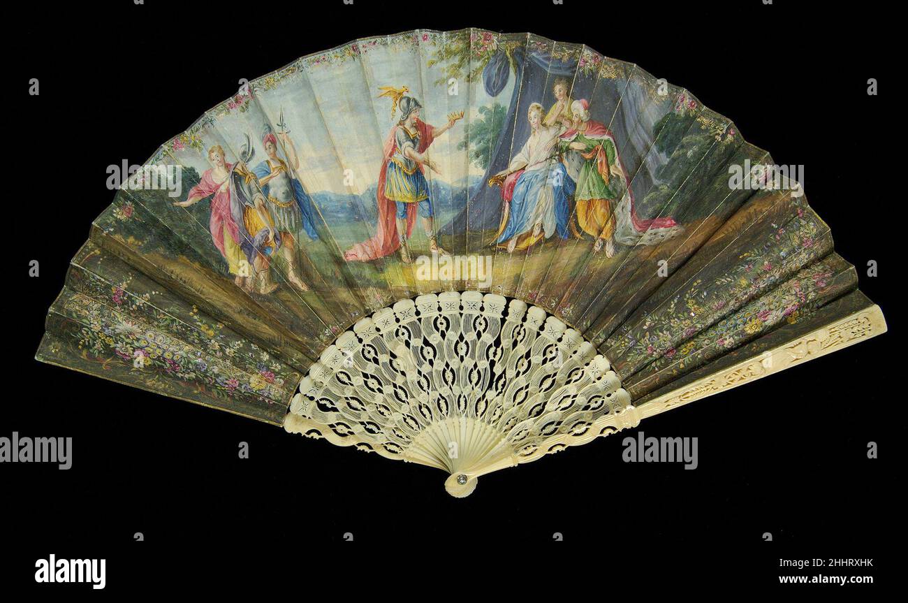 Fan 1780–99 British. Fan 168449 Stock Photo - Alamy