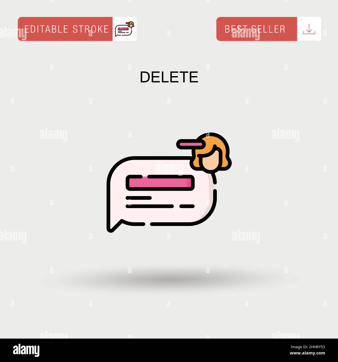 Delete illustration hi-res stock photography and images - Alamy
