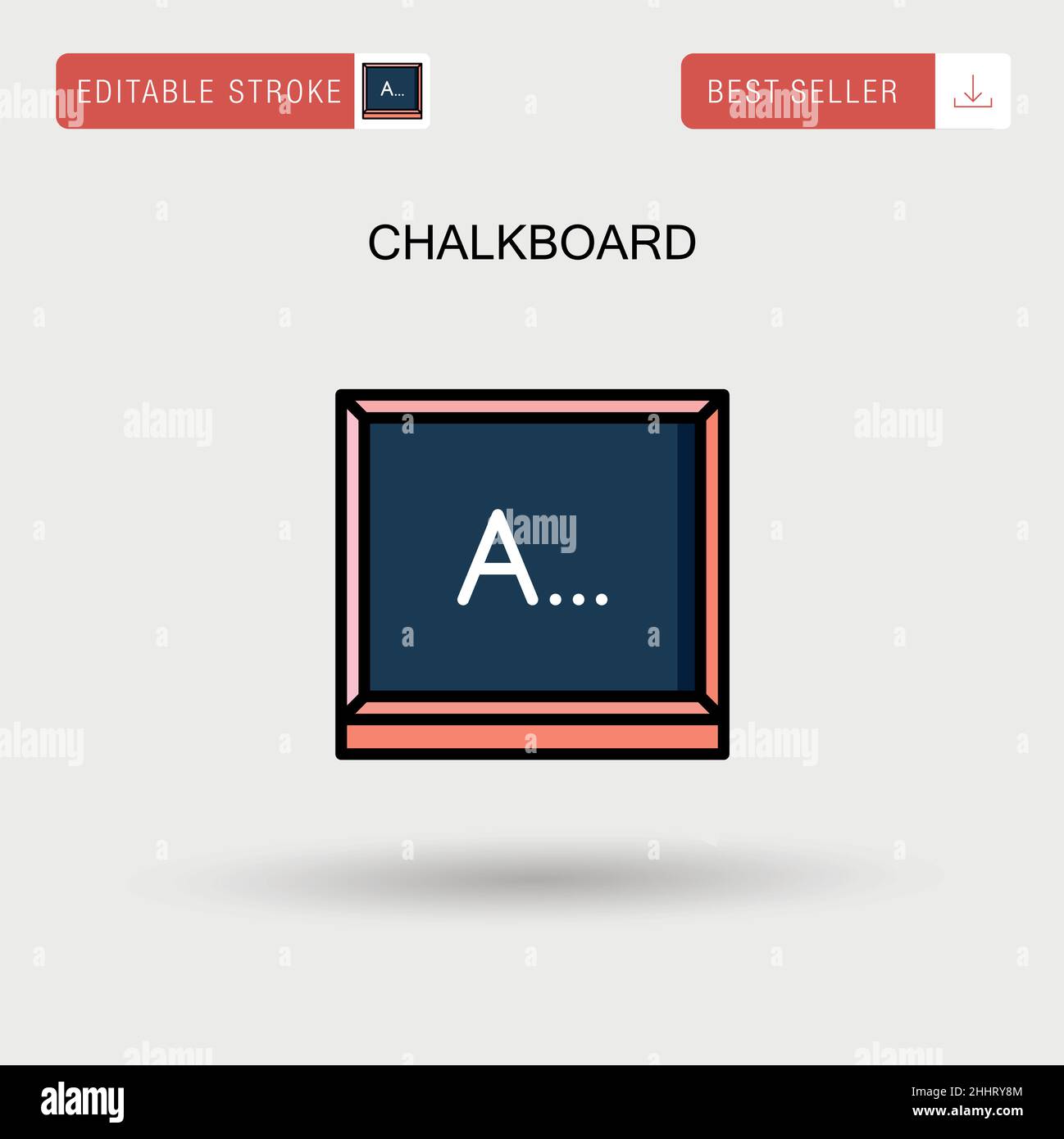 Chalkboard Simple vector icon Stock Vector Image & Art - Alamy