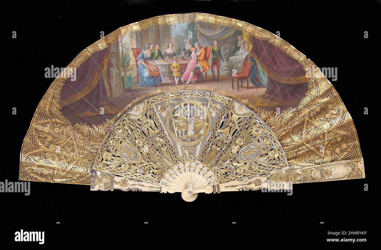 Fan 1855–65 European. Fan 168780 Stock Photo - Alamy
