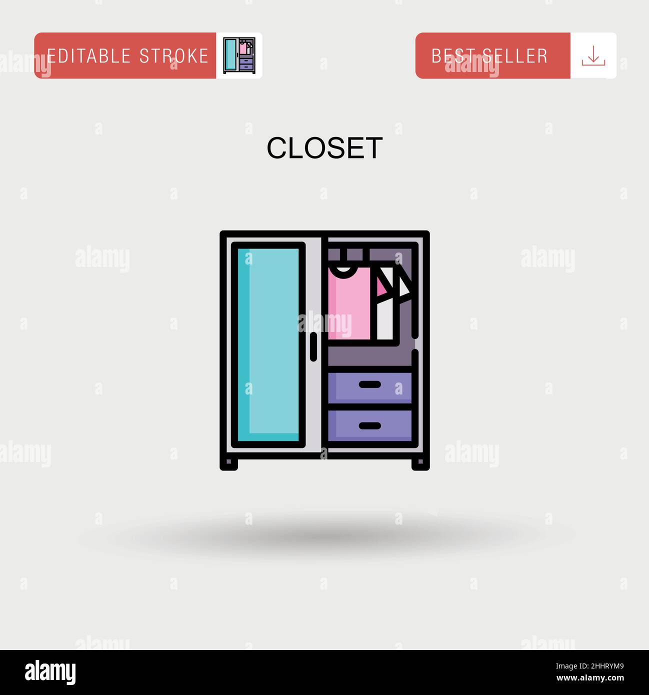 White closet open shelves Stock Vector Images - Alamy