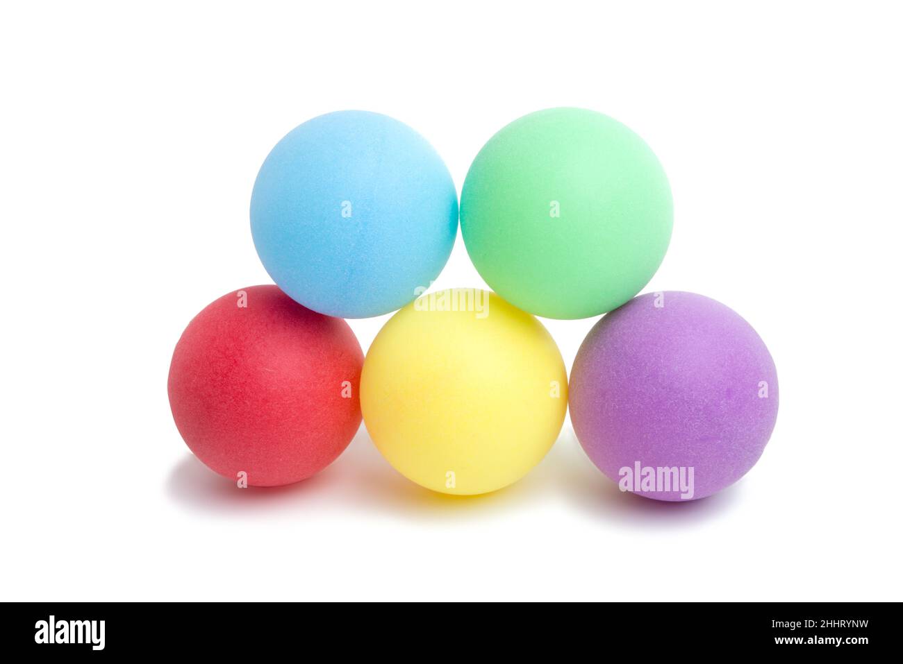 colorful plastic ball isolated on the white Stock Photo - Alamy