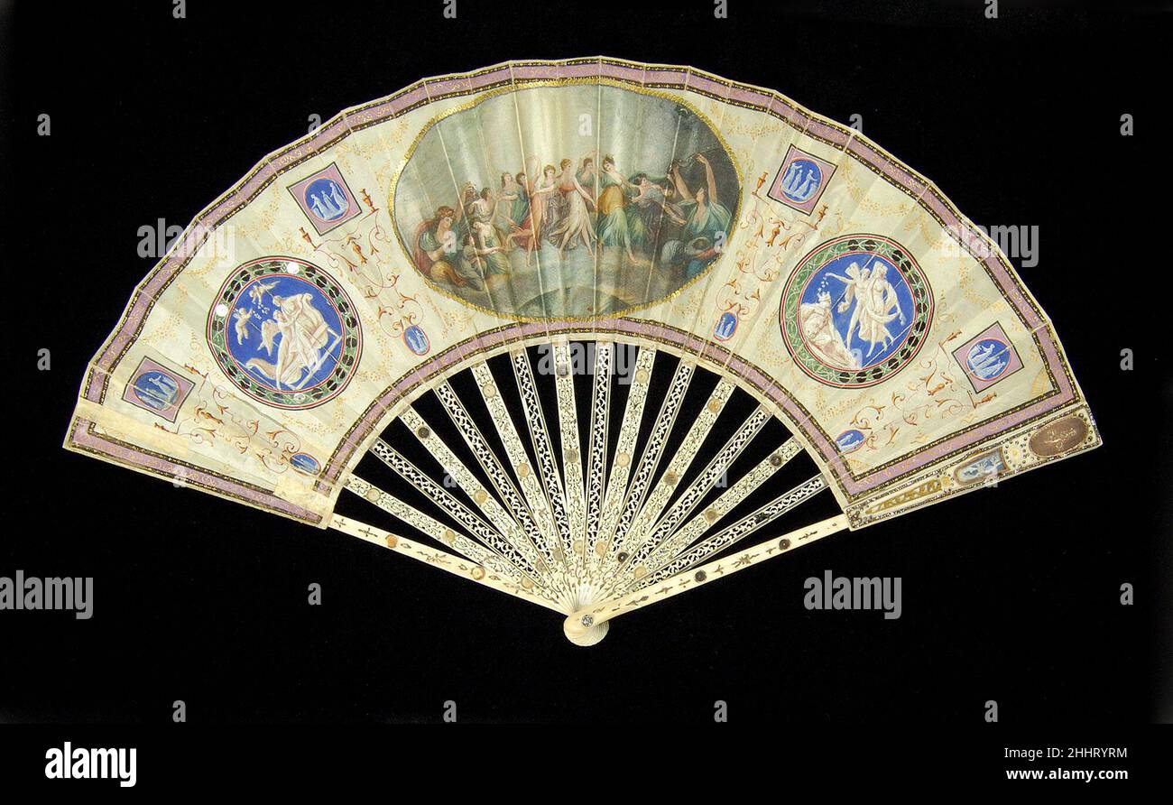 Fan 1800–1809 French. Fan 169289 Stock Photo - Alamy