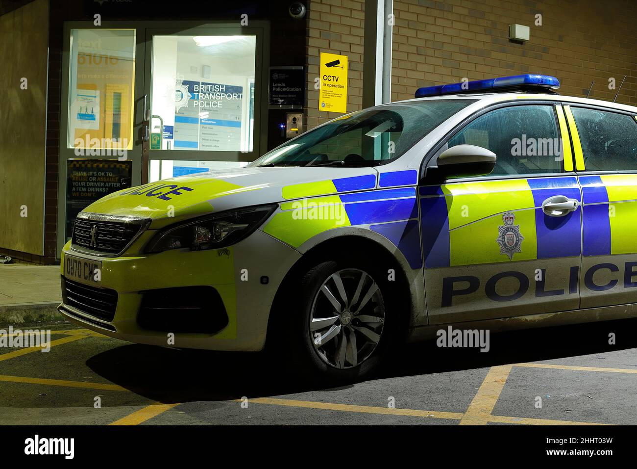 A British Transport Police Car parked outside the British Transport ...