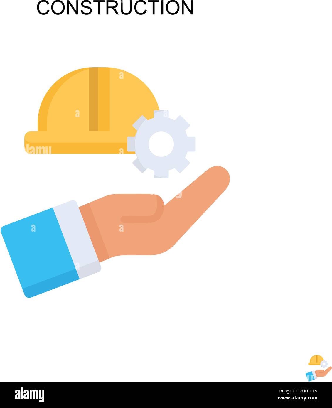 Construction Simple vector icon.Perfect color modern pictogram on ...