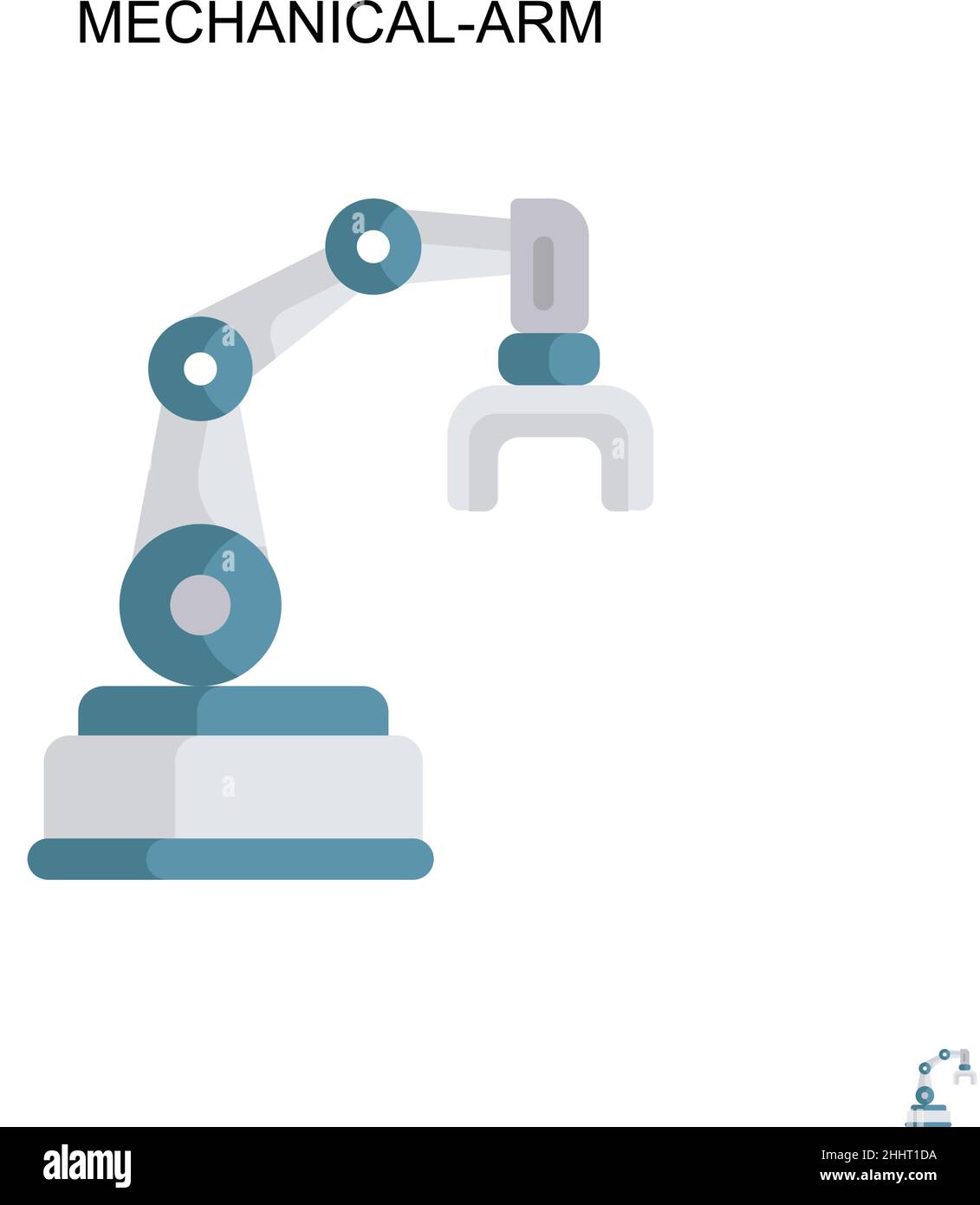 Mechanical-arm Simple vector icon.Perfect color modern pictogram on ...