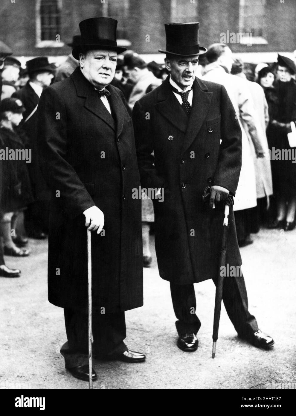 Winston churchill top hat cane hi-res stock photography and images - Alamy