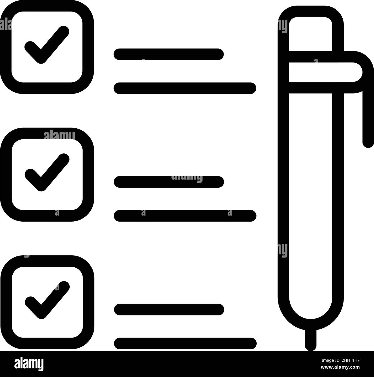 Business study icon outline vector. Case research. Success learn Stock ...