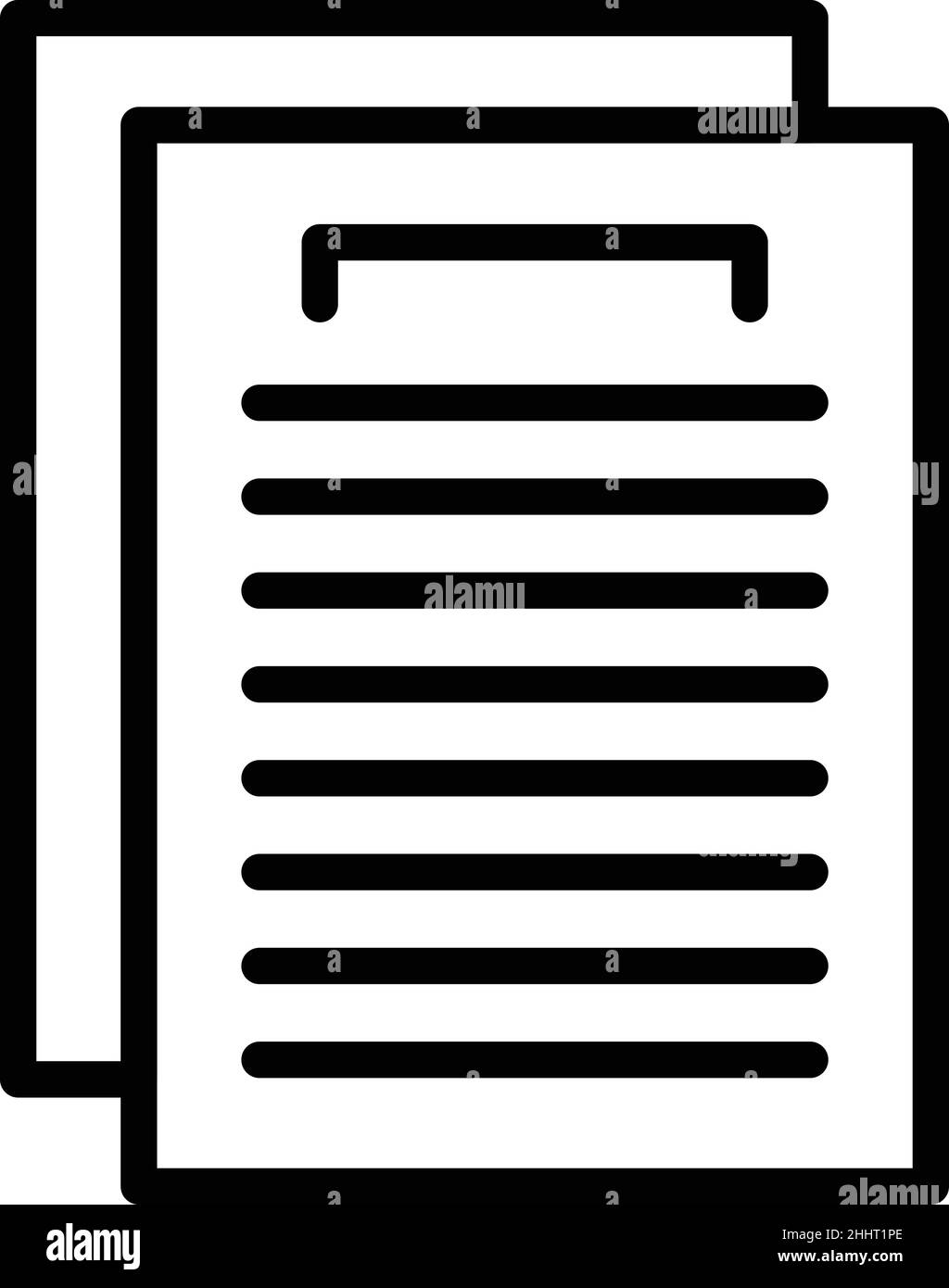 Data paper icon outline vector. Study case. Success learn Stock Vector ...