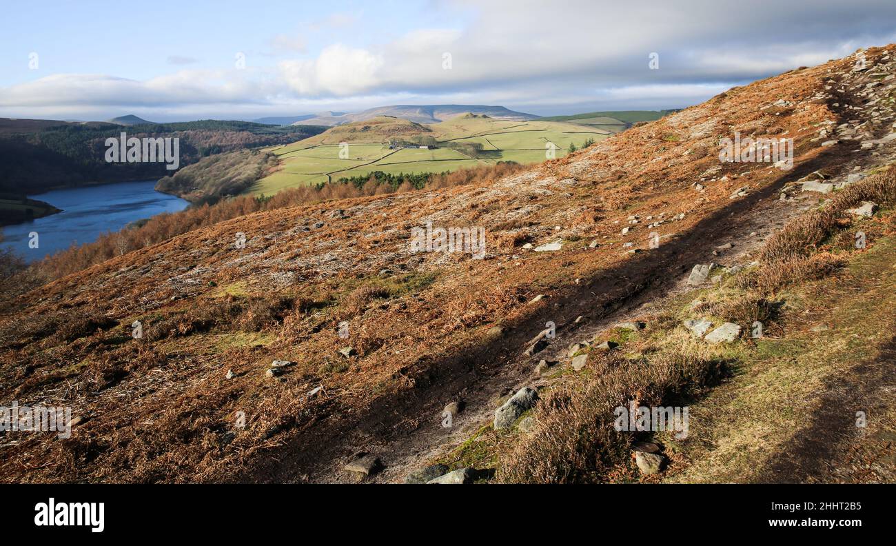 Derwent Edge path, Peak District UK Stock Photo - Alamy