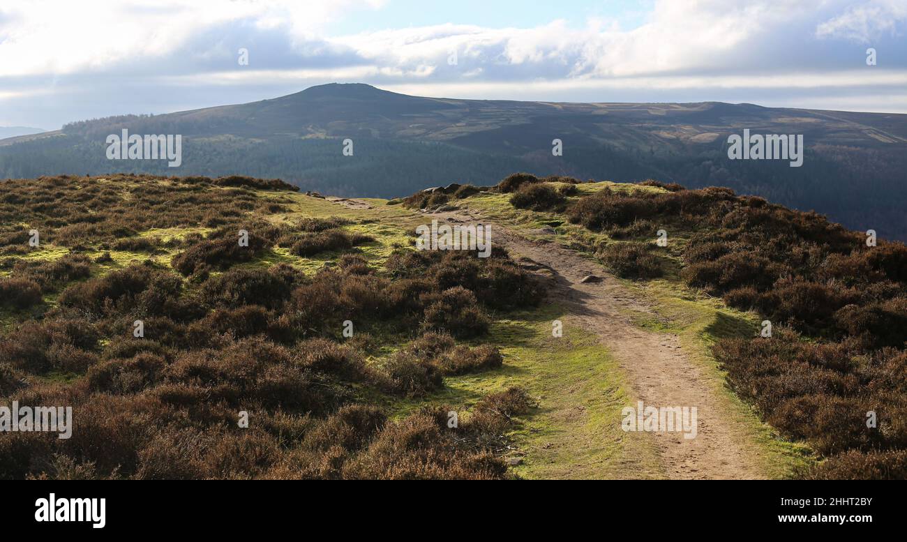 Derwent Edge path, Peak District UK Stock Photo - Alamy