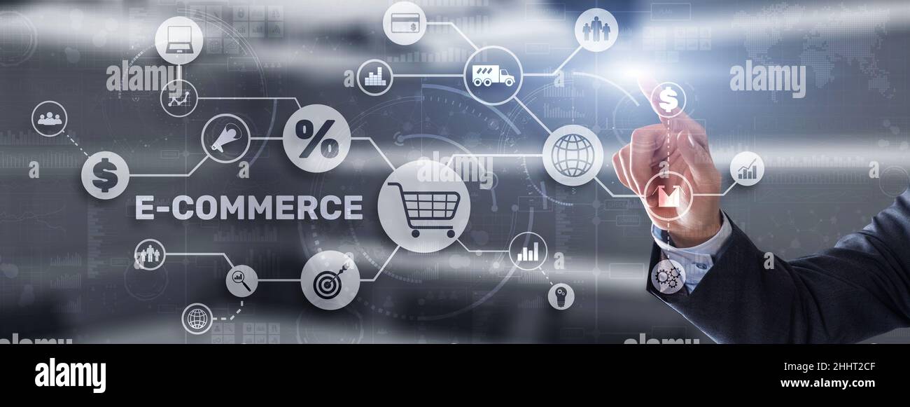 E-commerce Business Digital Marketing Concept. Electronic commerce ...