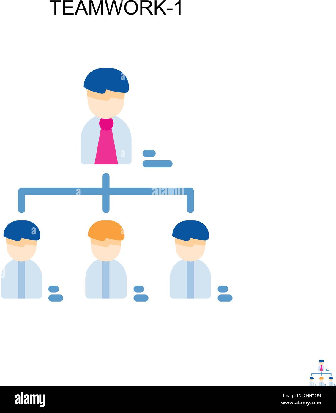 Teamwork-1 Simple vector icon.Perfect color modern pictogram on ...