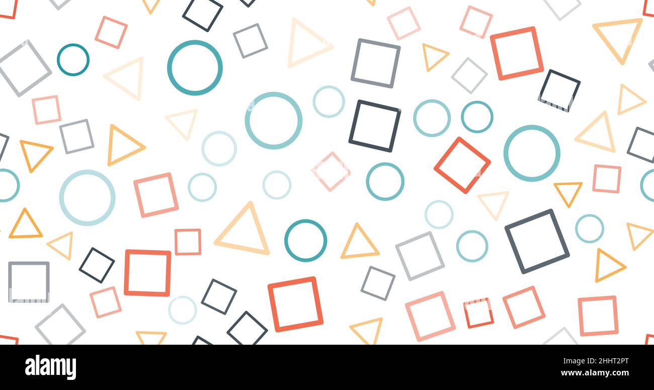 Abstract geometric background with different geometric shapes ...