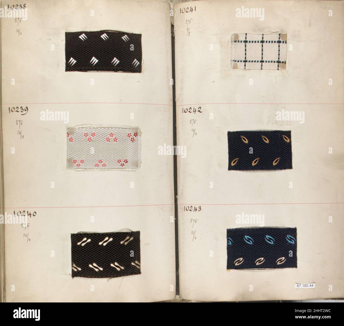 Textile Sample Book 1881 (?) French. Textile Sample Book. French. 1881 ...