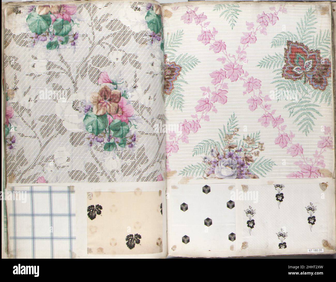 Textile Sample Book ca. 1860 French. Textile Sample Book. French. ca ...
