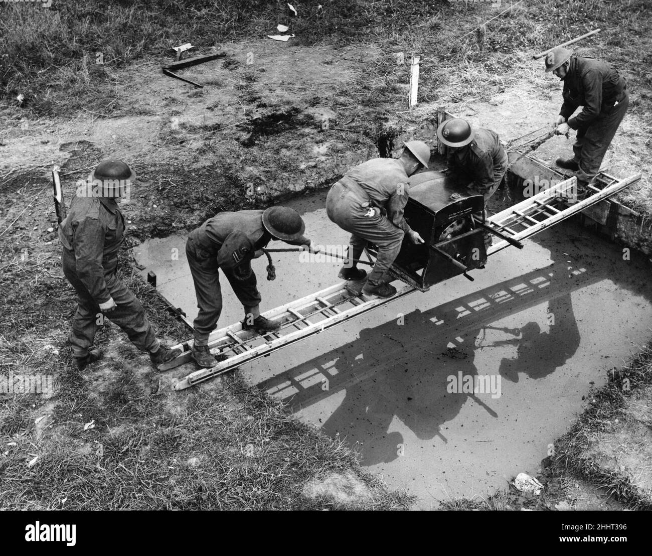 The army fire service in training September 1943 Stock Photo - Alamy