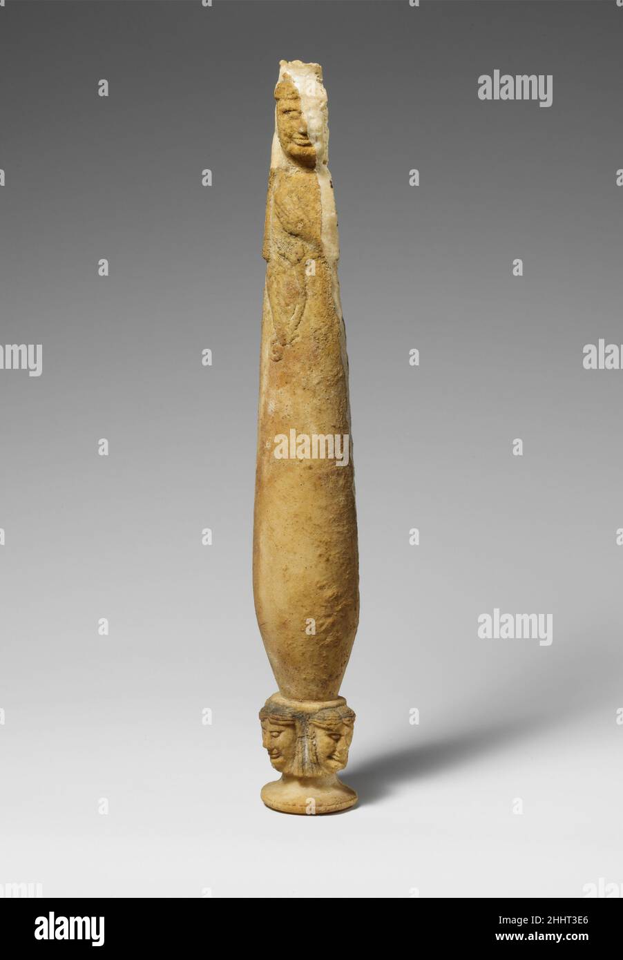 Alabaster alabastron (perfume vase) early 6th century B.C. Etruscan Cut ...