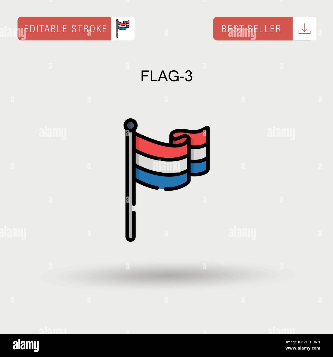 Flag-3 Simple vector icon Stock Vector Image & Art - Alamy