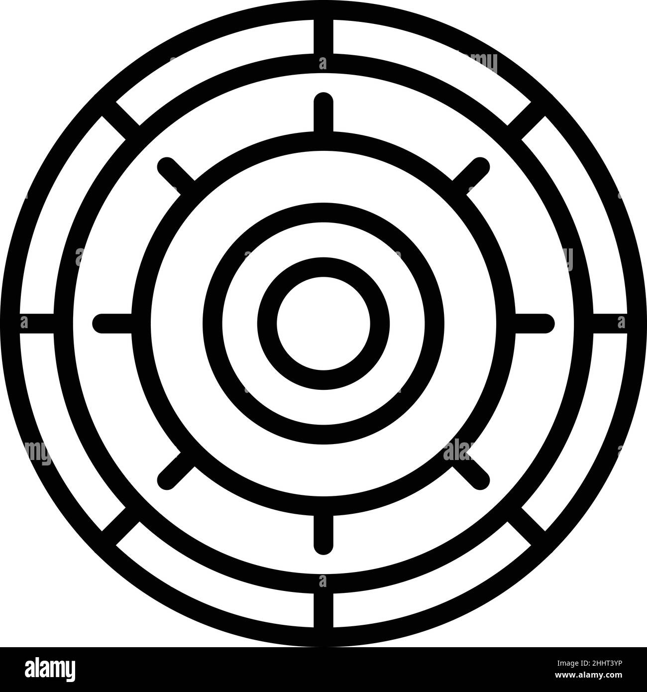 Cinema target icon outline vector. Movie book. Video library Stock ...