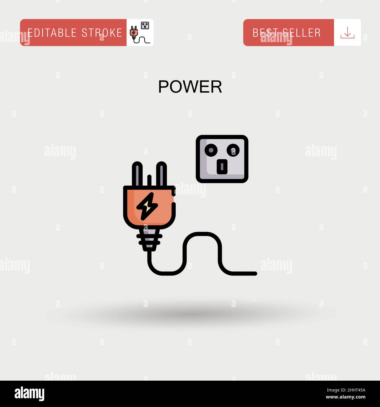 Power Simple vector icon Stock Vector Image & Art - Alamy