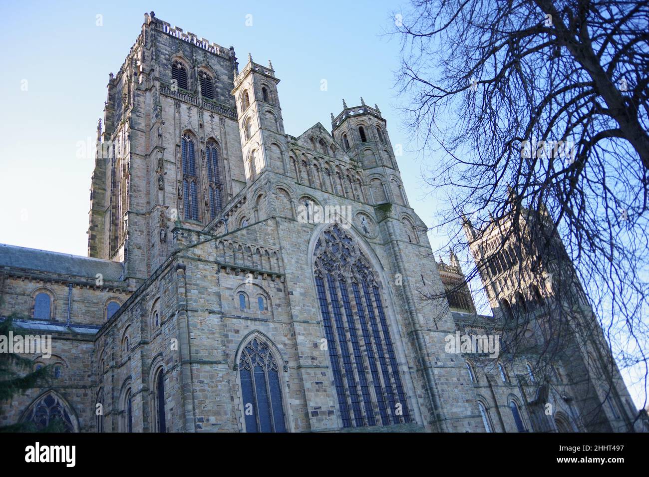 Durham Cathedral and University Library, Durham, England Stock Photo ...