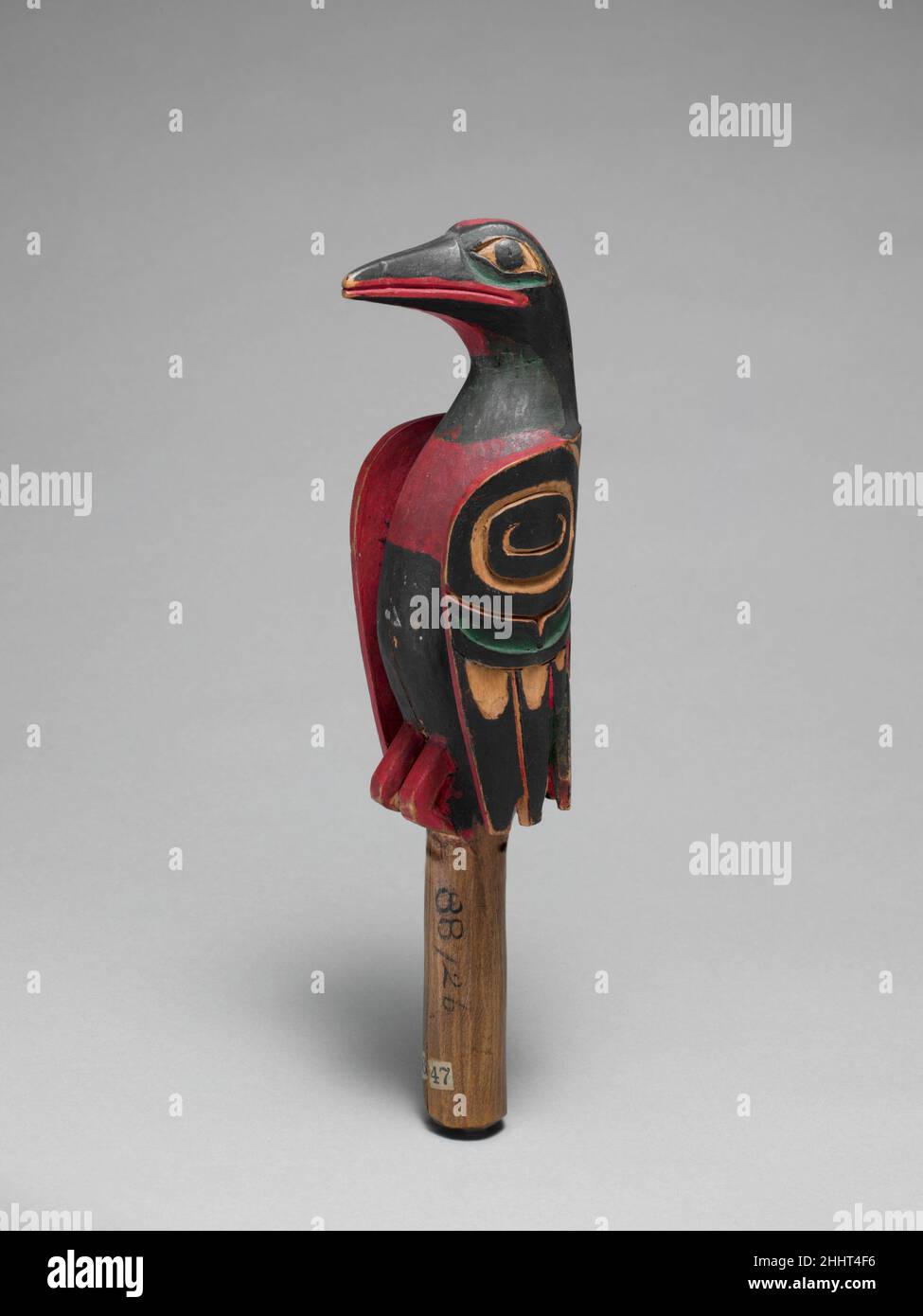 Rattle 19th century Native American (Masseth or Haida) This raven ...