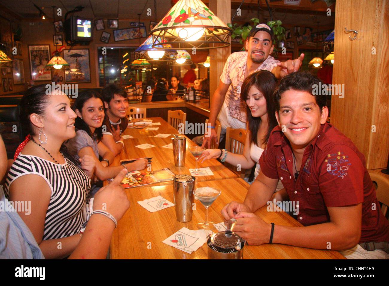 Yahir having dinner at the local restaurant Apples Hermosillo on August ...