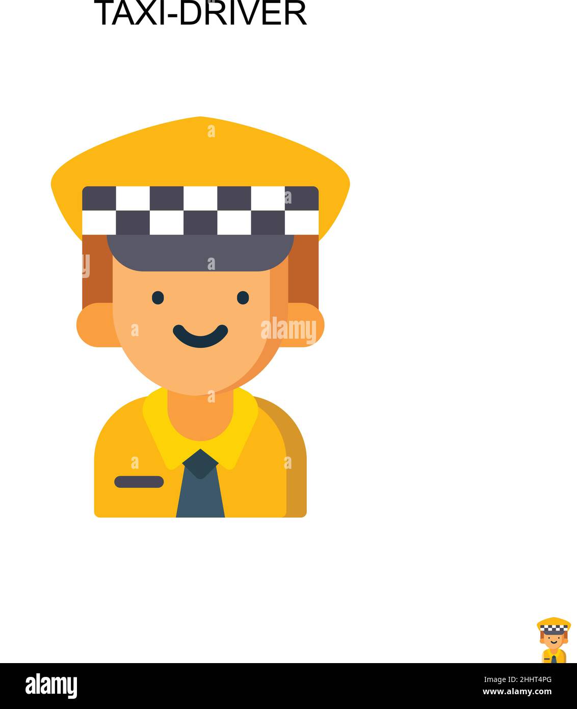 Taxi-driver Simple vector icon.Perfect color modern pictogram on ...
