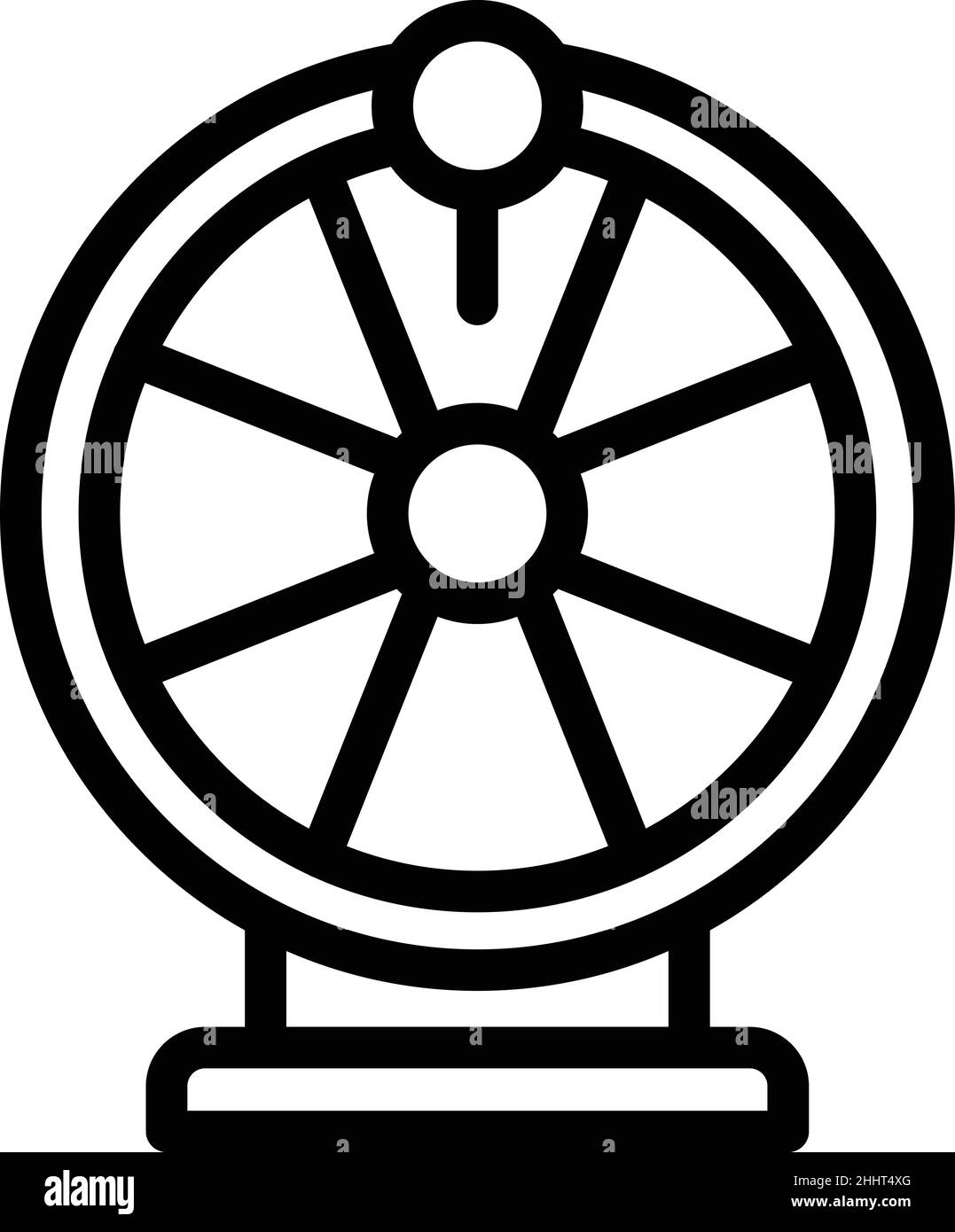 Lucky wheel icon outline vector. Draw lottery. Prize box Stock Vector ...