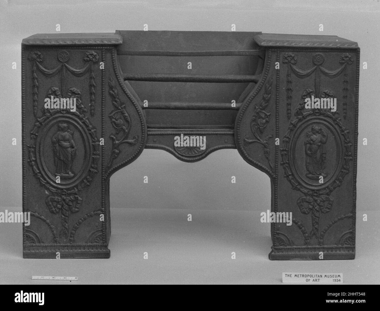 Hob grate third quarter 18th century Carron Foundry. Hob grate ...