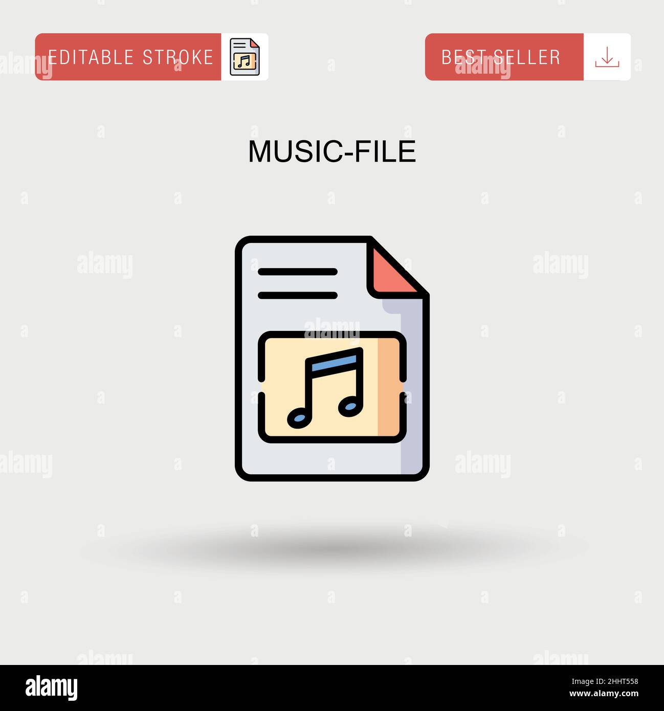Icon music file hi-res stock photography and images - Alamy