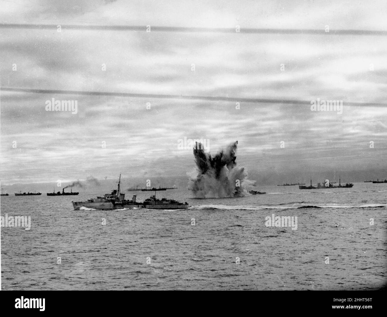 HMS Eskimo a Royal Navy Tribal Class Destroyer seen here on Arctic ...