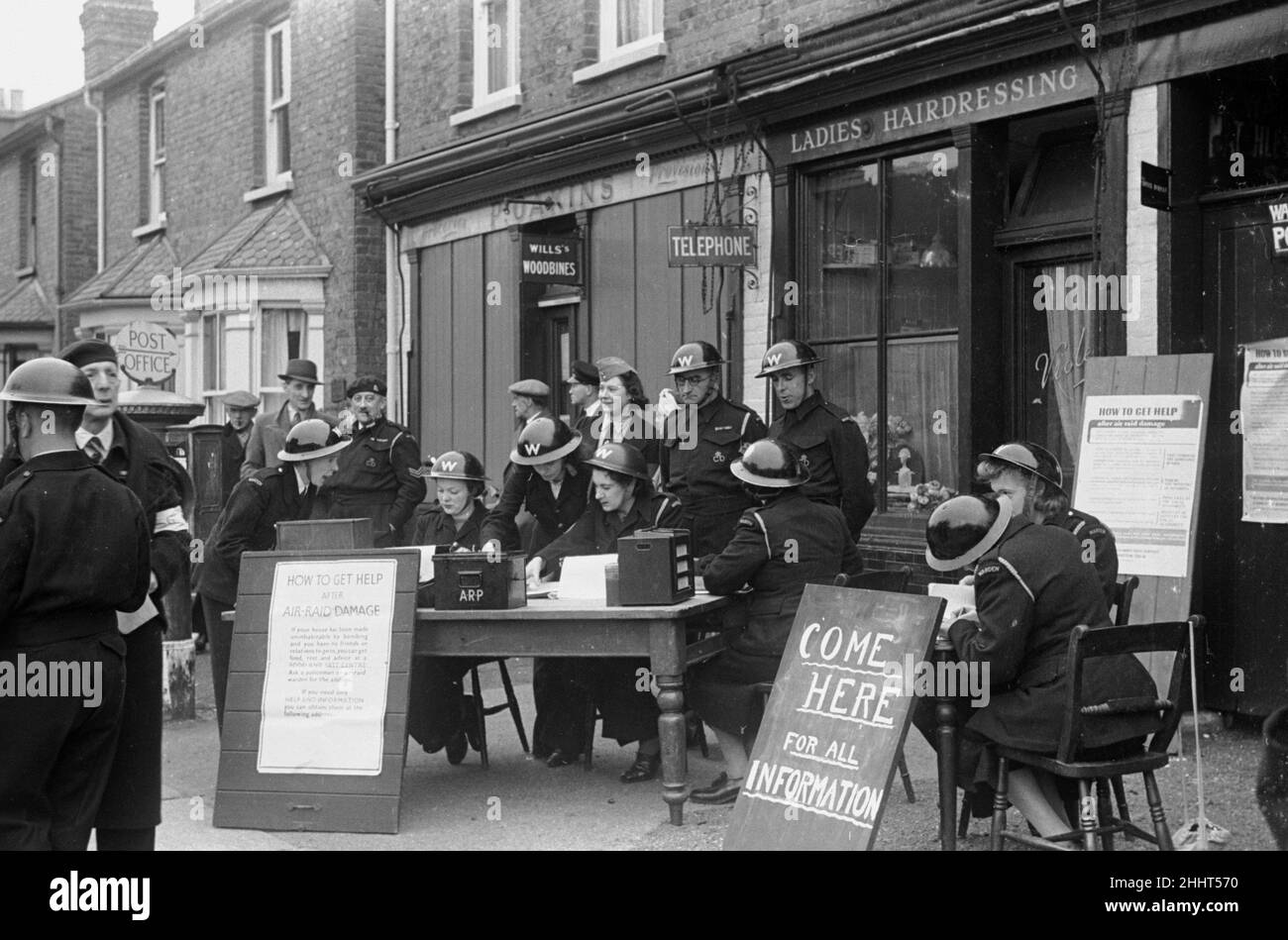 Alfieri. ARP Wardens set up an information point during Invasion ...