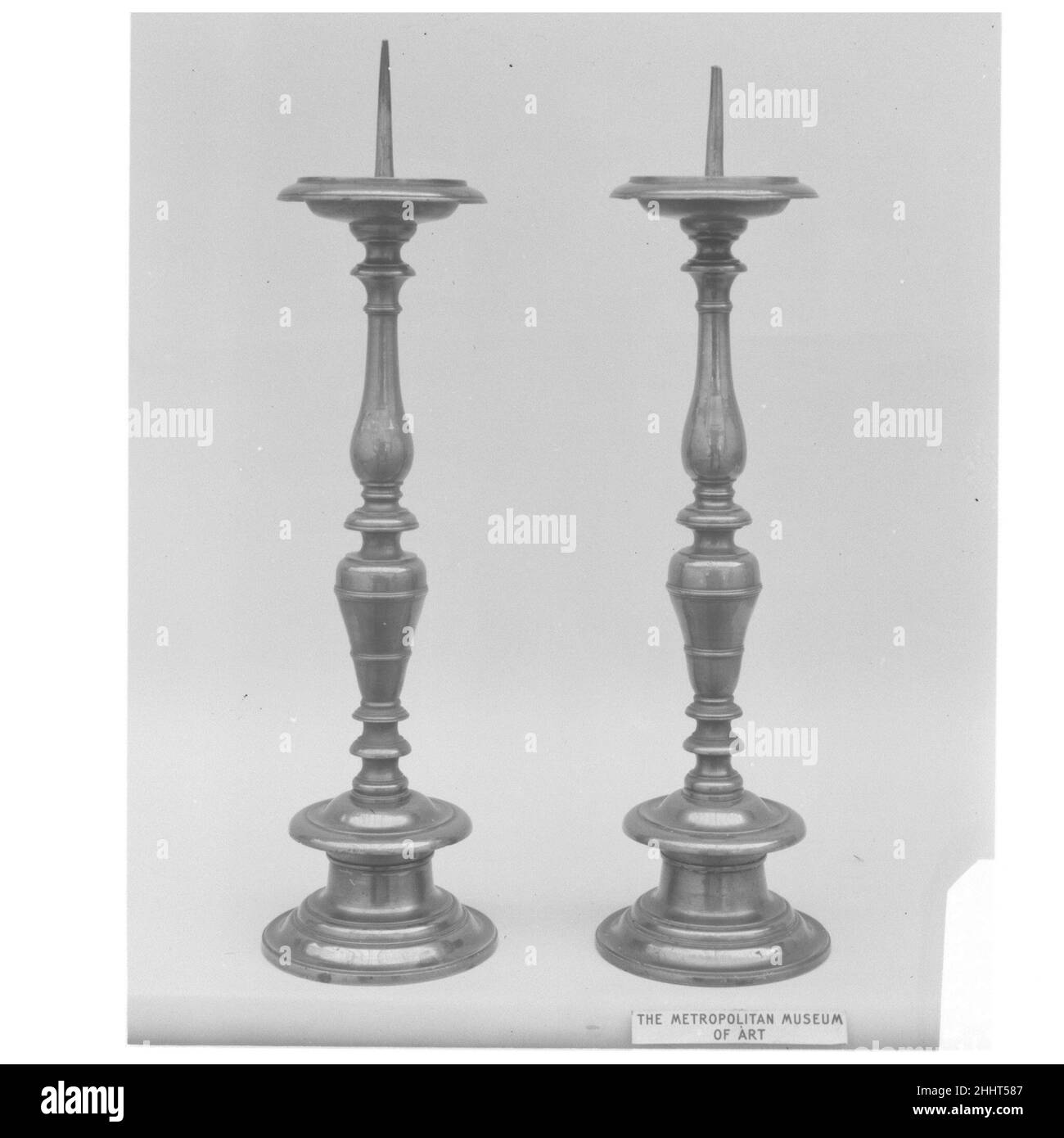 Pair of candlesticks 17th century Flemish or Italian. Pair of ...