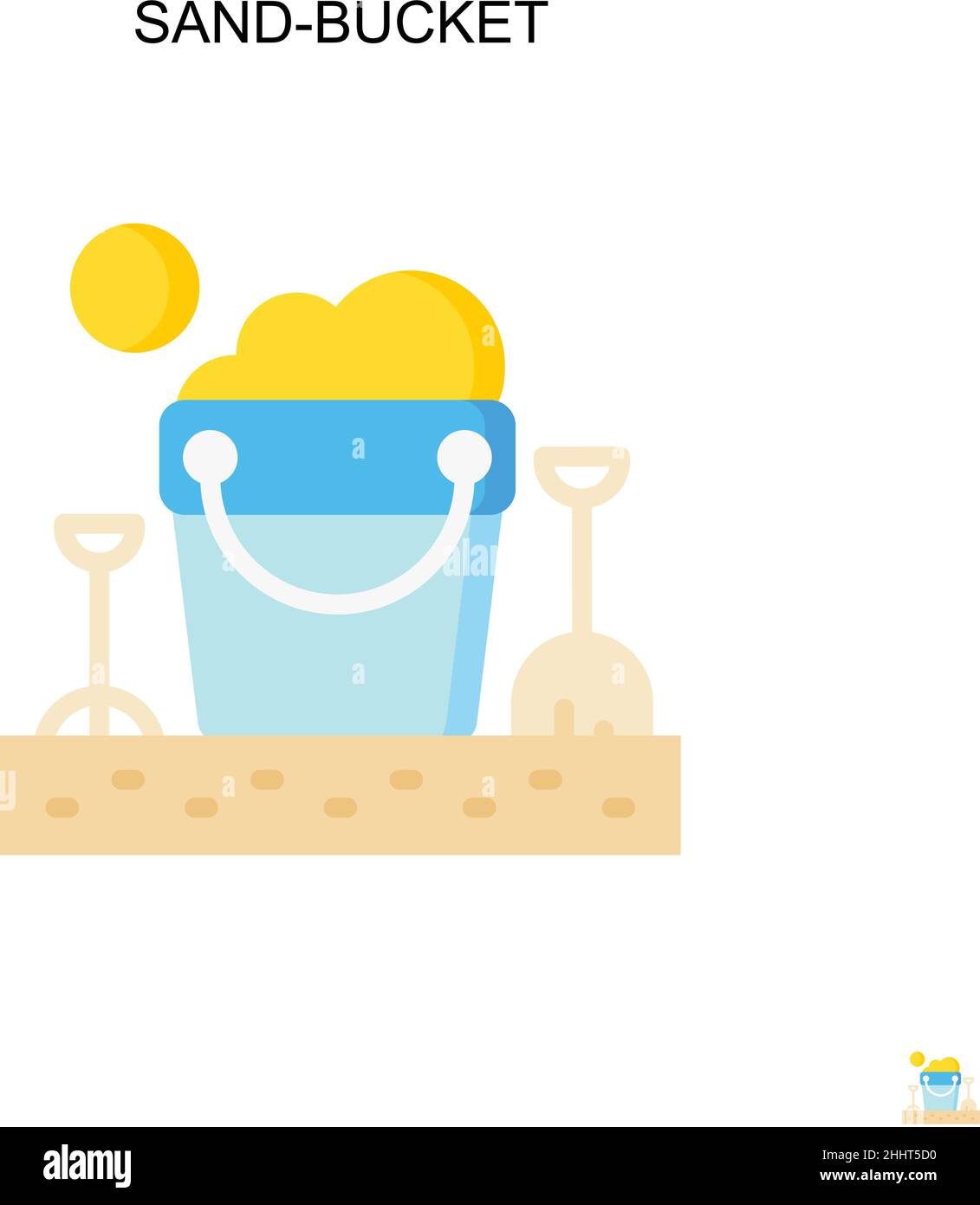 Plastic bucket and spade Stock Vector Images - Alamy