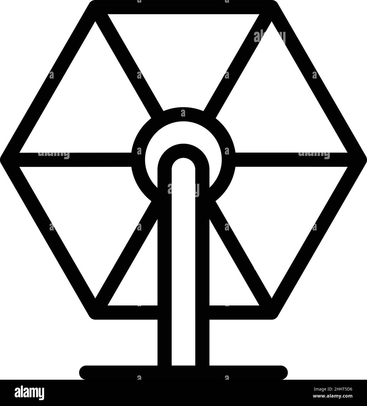 Lucky wheel box icon outline vector. Draw prize. Winner reward Stock ...