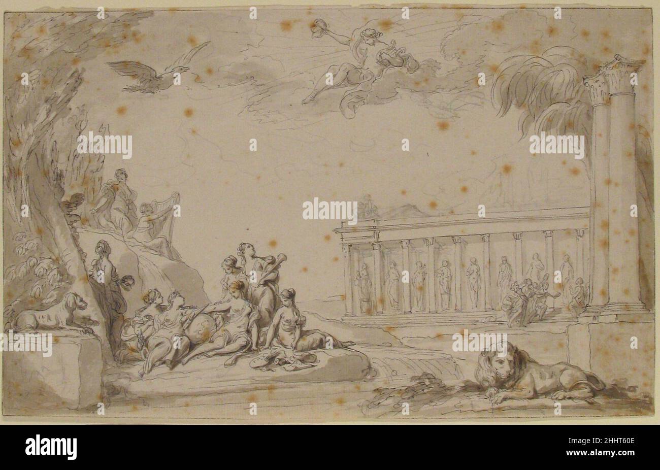 Temple of the Muses ca. 1777 Charles Monnet French. Temple of the Muses ...