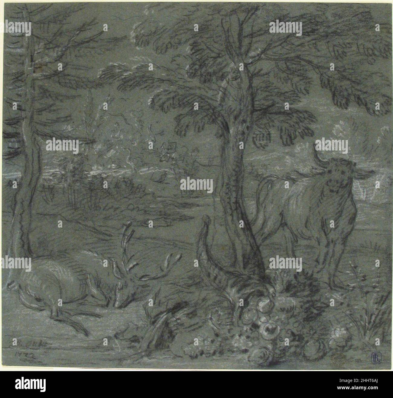 Acheloüs Transformed into a Bull 1732 Jean-Baptiste Oudry French ...